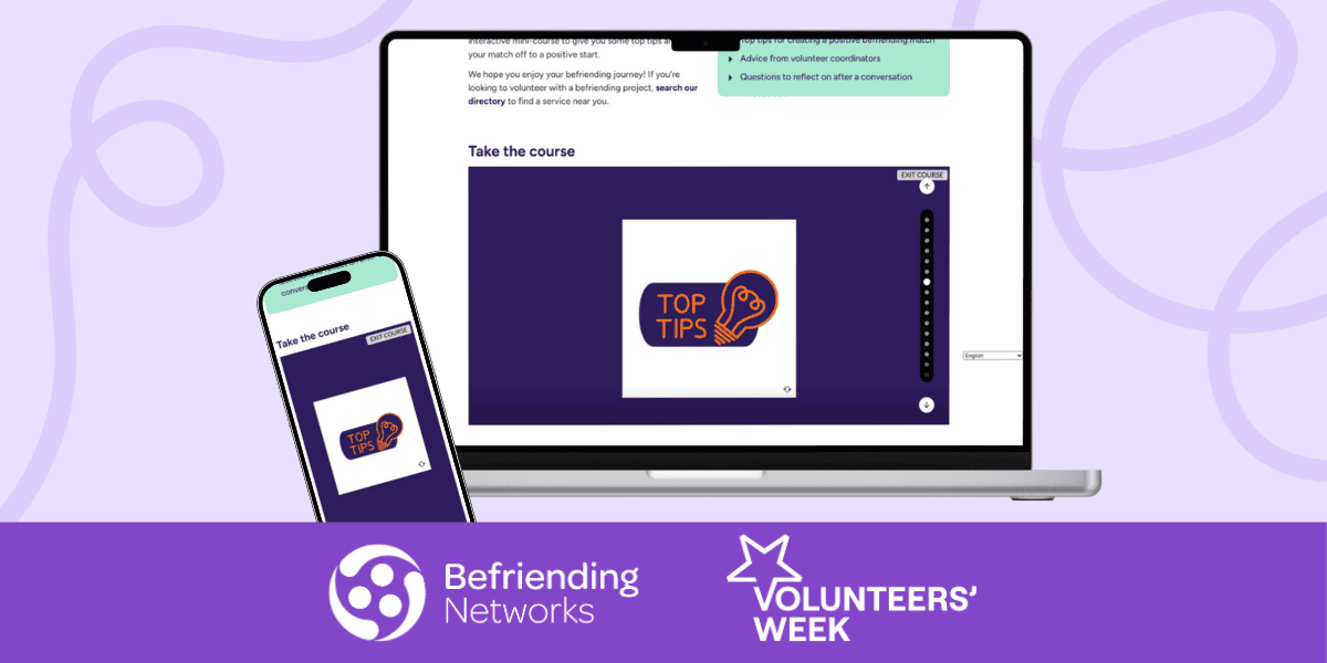 New on-demand course for volunteer befrienders - Befriending Networks